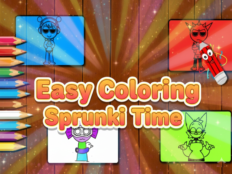 Easy Coloring Sprunki Time 🕹️ Chơi trực tuyến trên SGameS